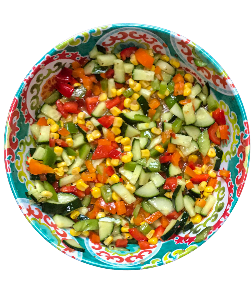 Zesty Vegetable Salad - Fit But Fun